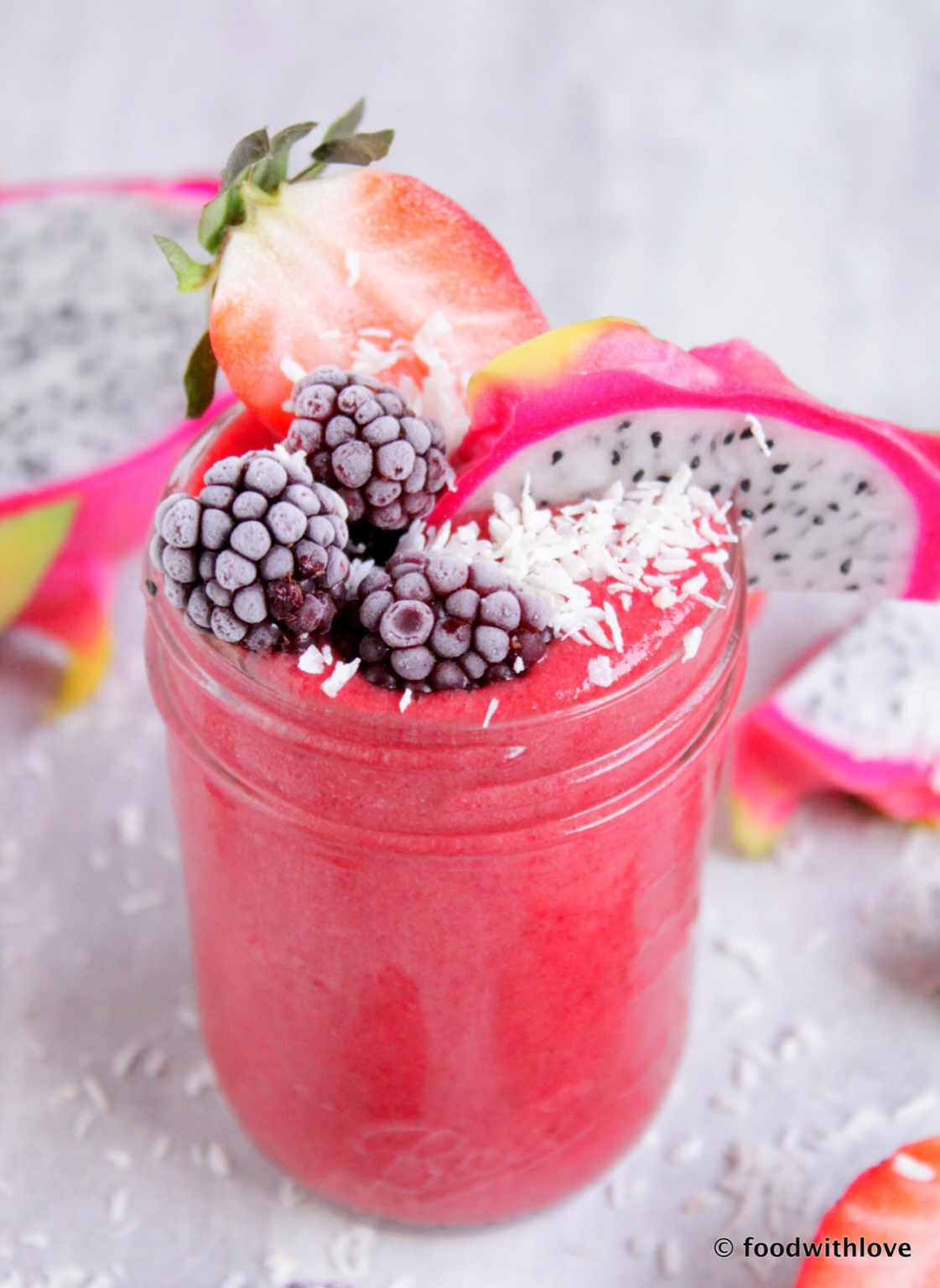 Drachenfrucht Smoothie – food with love