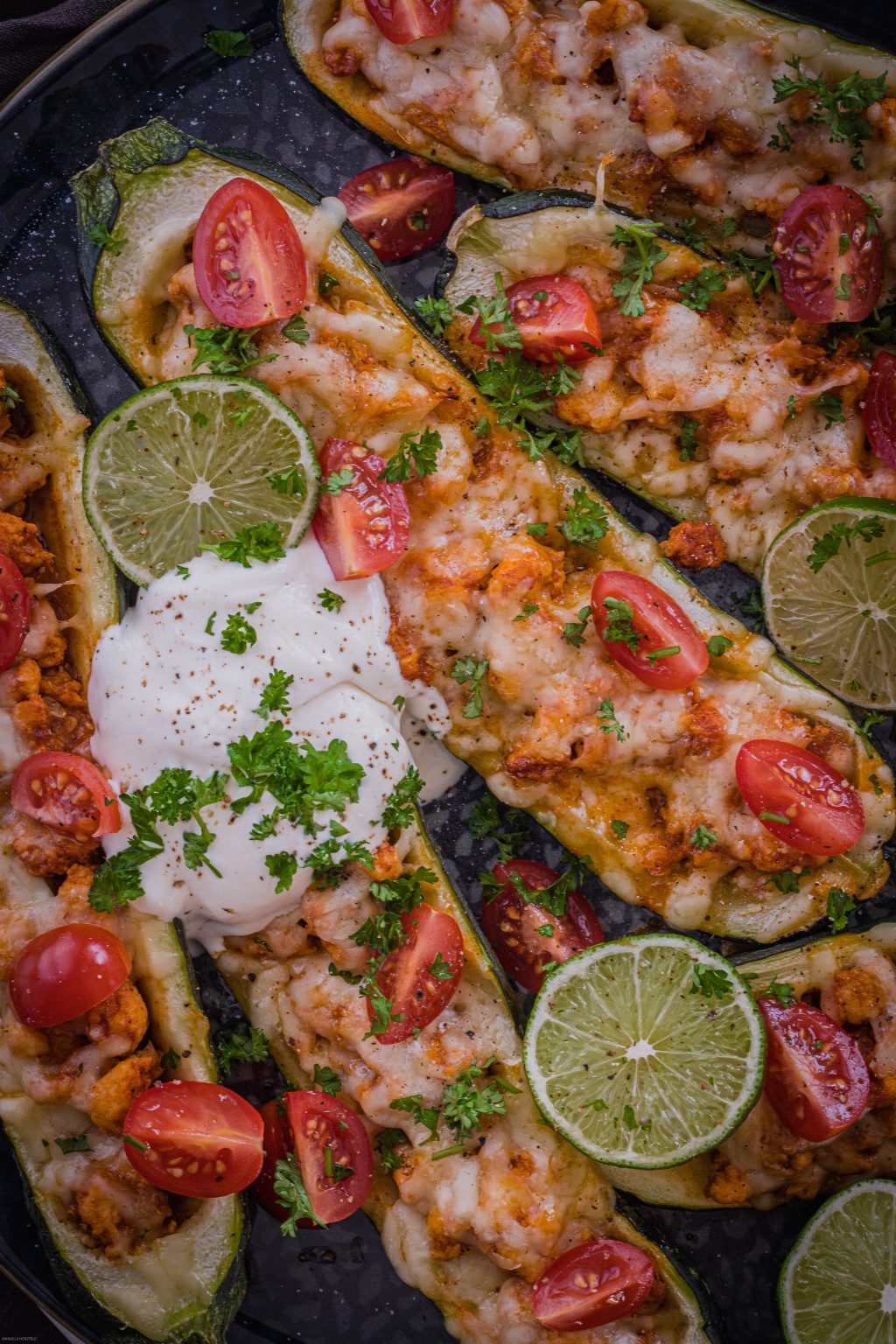 Zucchini-Taco-Schiffchen – food with love