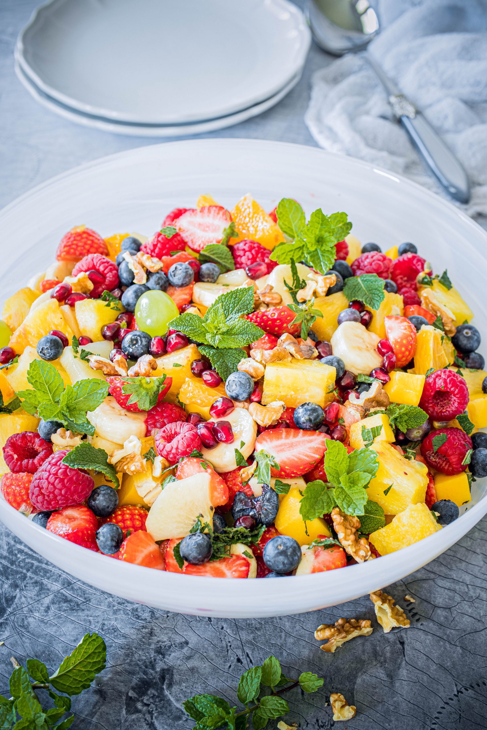 Kunterbunter Obstsalat – food with love