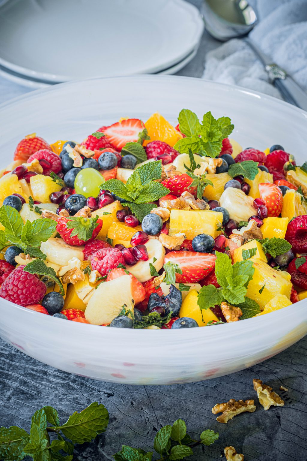 Kunterbunter Obstsalat – food with love